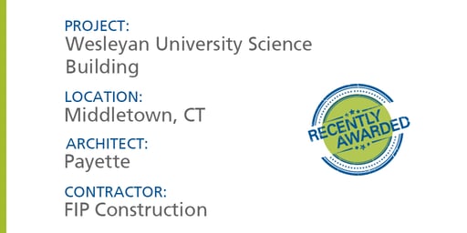 Recently Awarded Project: Wesleyan University Science Building